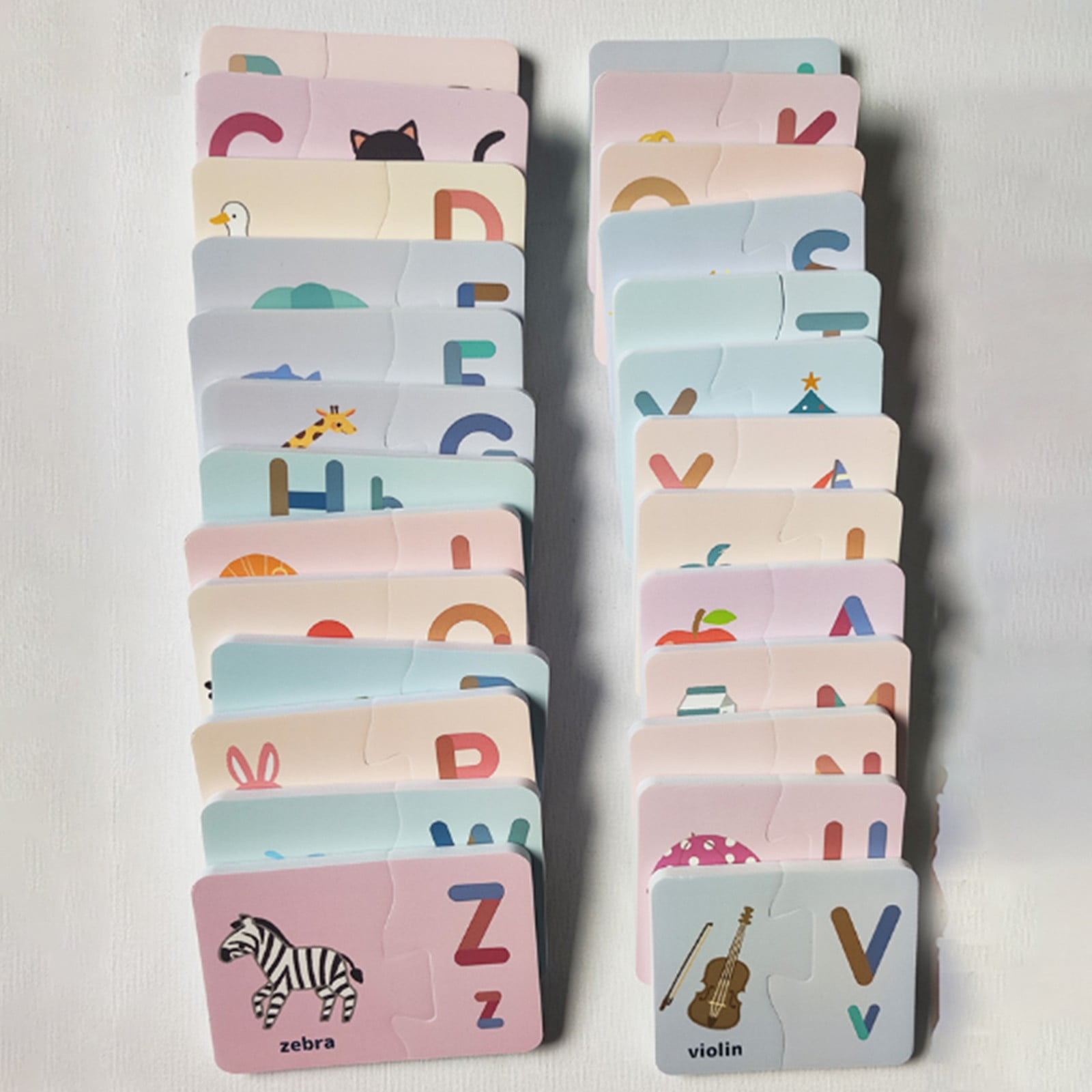 Fasiaou Alphabet Puzzle Cards 26pcs,ABC puzzle,Alphabet Learning Toys ...