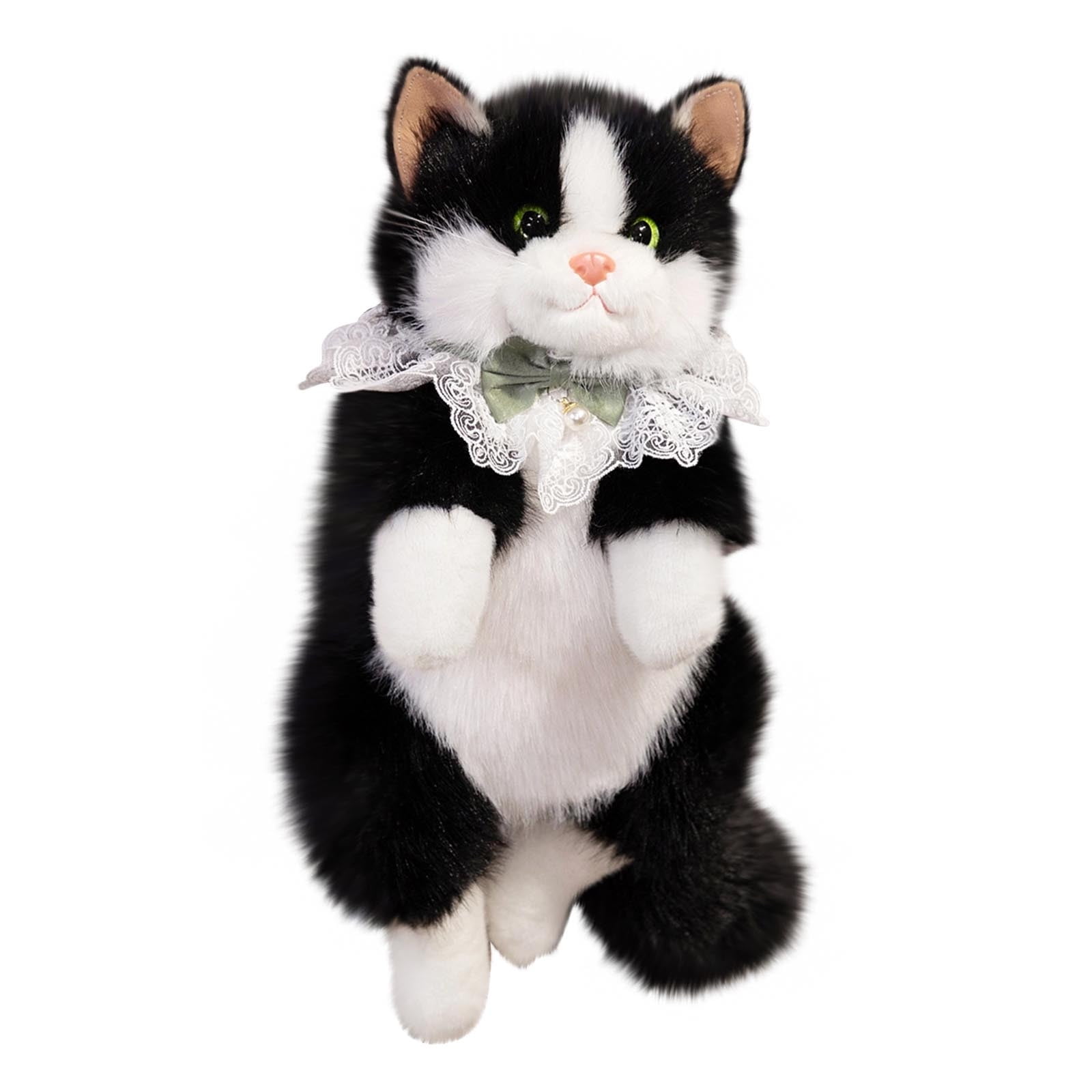 Fasiaou Cat Shaped Backpack - Handcrafted Stuffed Animals Plush Bag ...