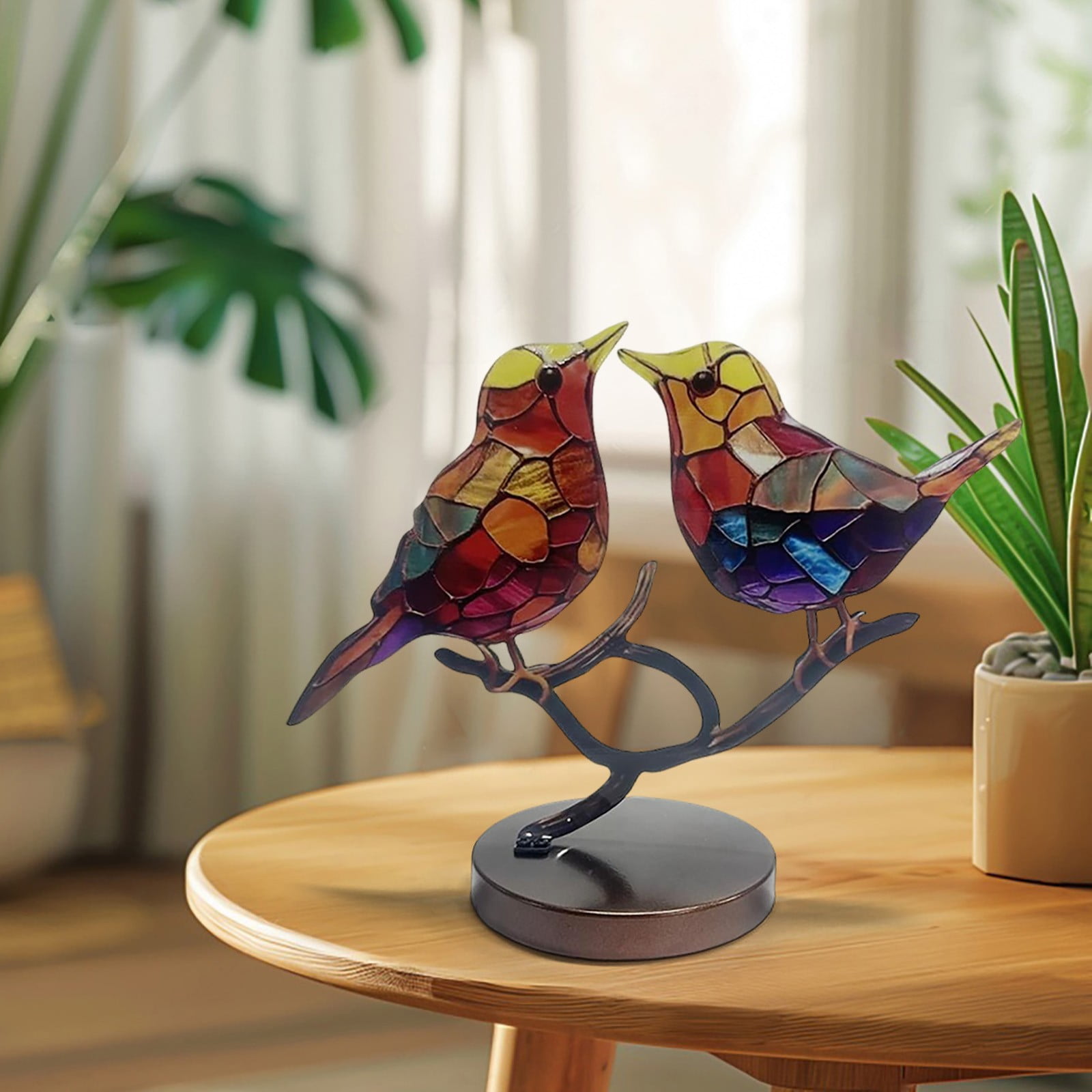 Fasiaou Colorful Bird Decorations for Home, Flower Bird Pendants ...