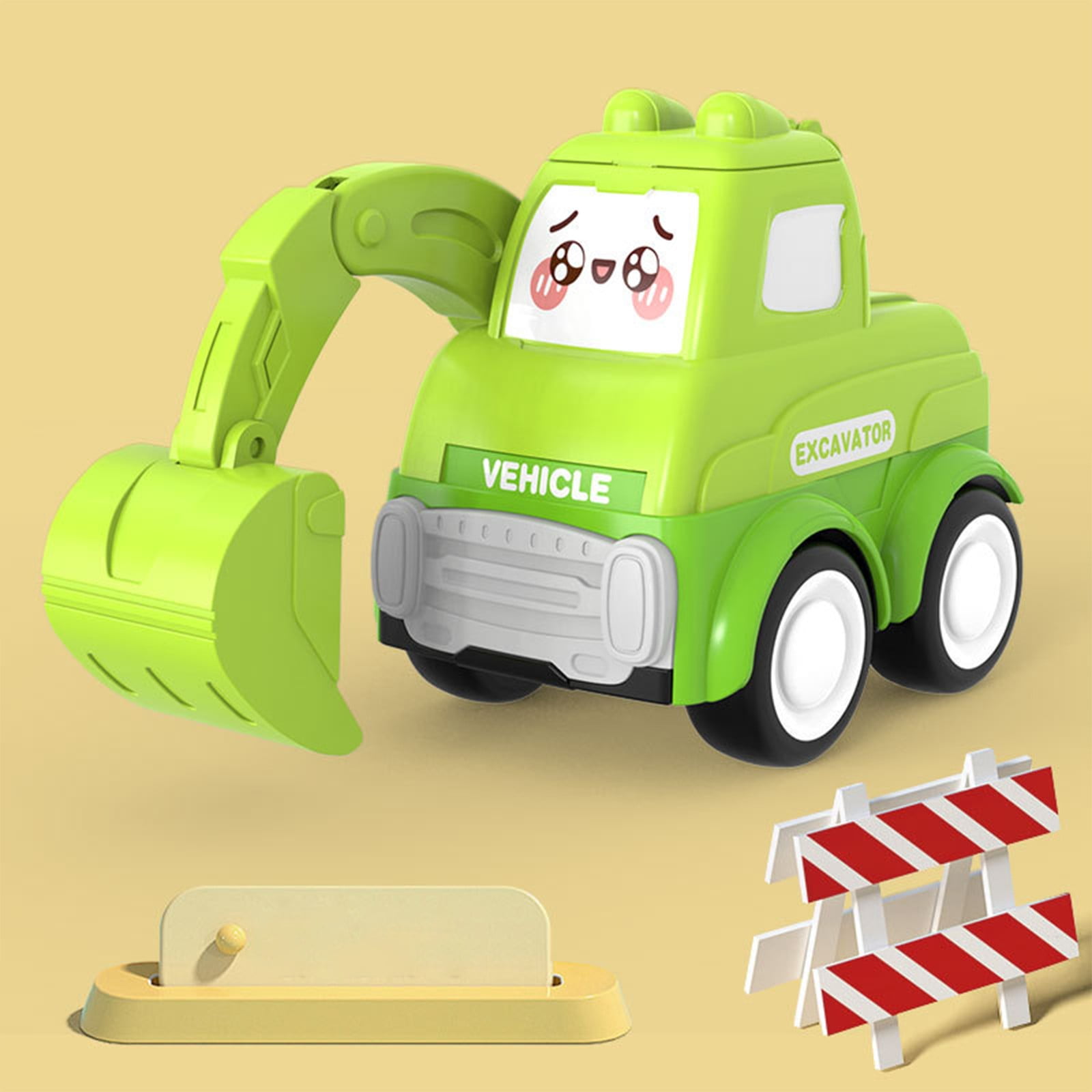 Fasiaou Construction Vehicles Toy Trucks Set - Excavator for Your ...