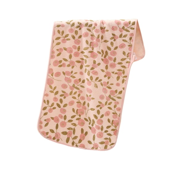 Fasiaou Coral Fleece Side Towel with Fresh Floral Print Highly ...