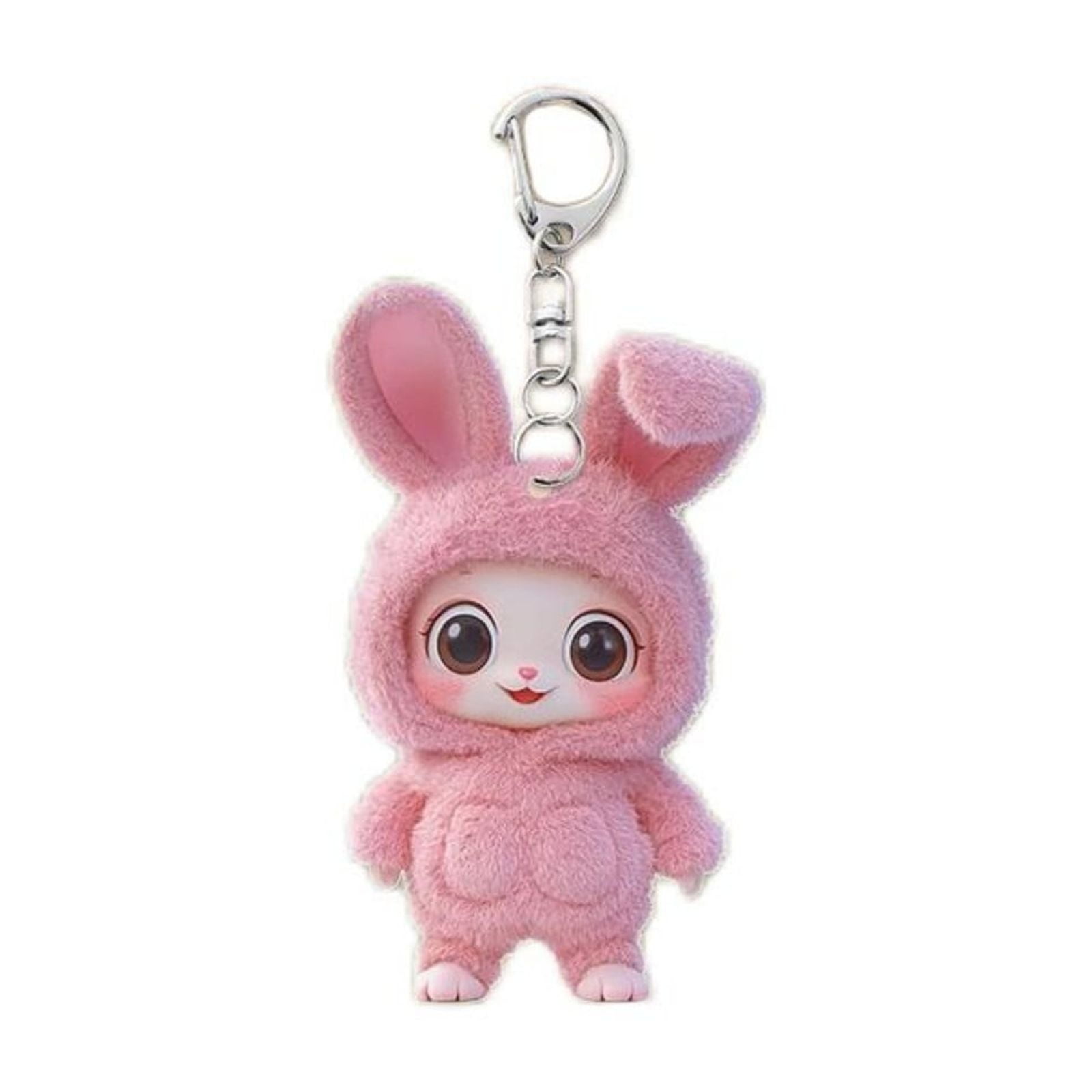 Fasiaou Cute Keychain Kawaii Bunny Anime Keychains for Kids Backpack ...