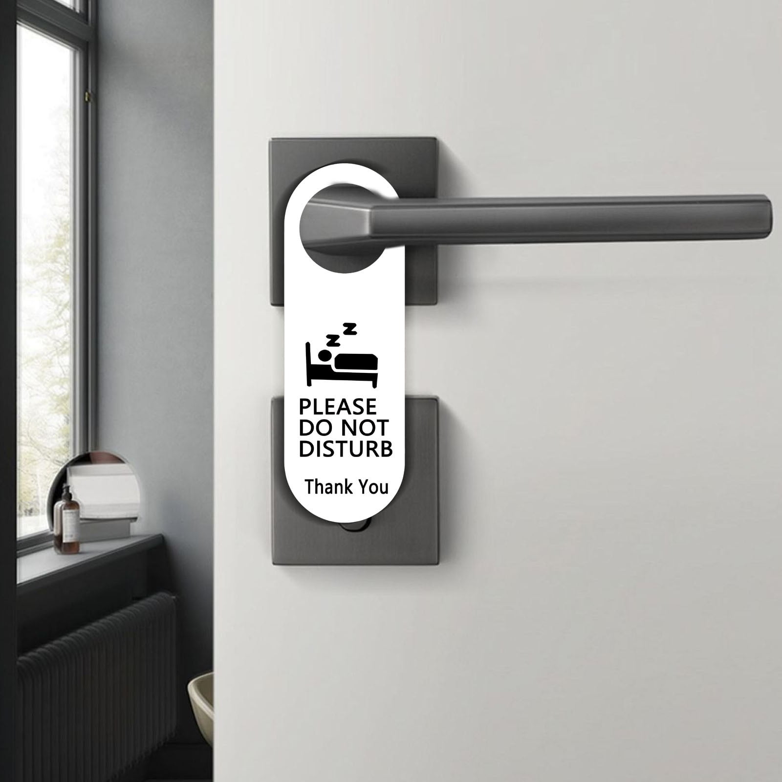 Fasiaou Do Not Disturb Door Hanger Sign, 1 Pack (Printed on Both Sides ...