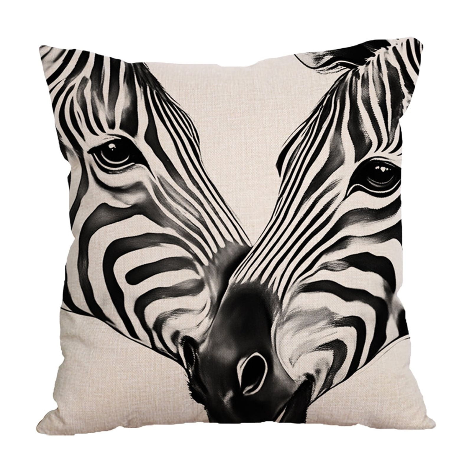 Fasiaou High Quality Cotton Linen Cushion Cover with Elegant Horse ...