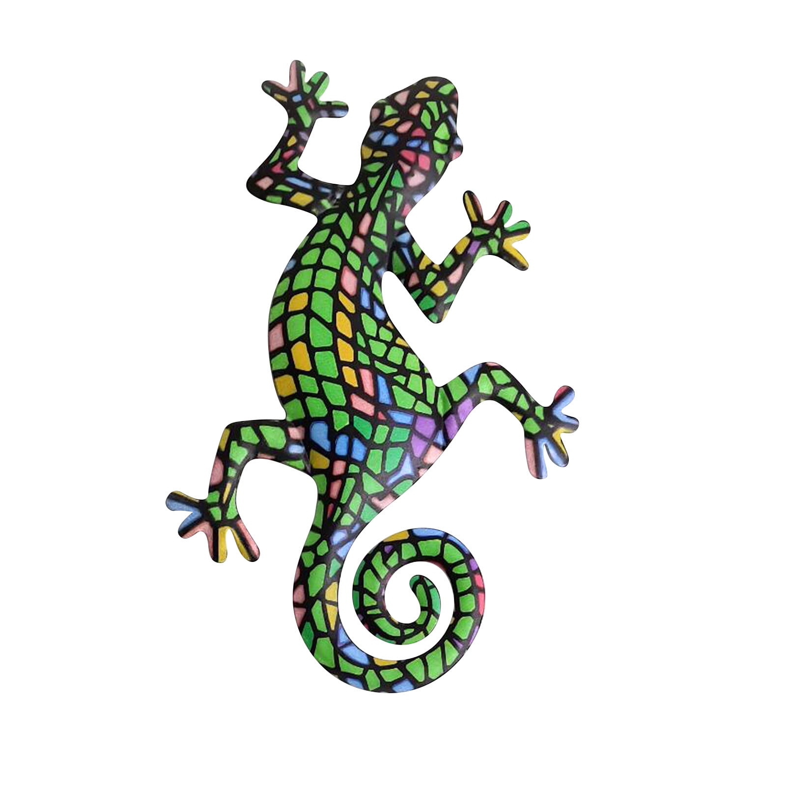 Fasiaou Large Metal Gecko Wall Decor, Outdoor Lizard Wall Art Upgrade ...
