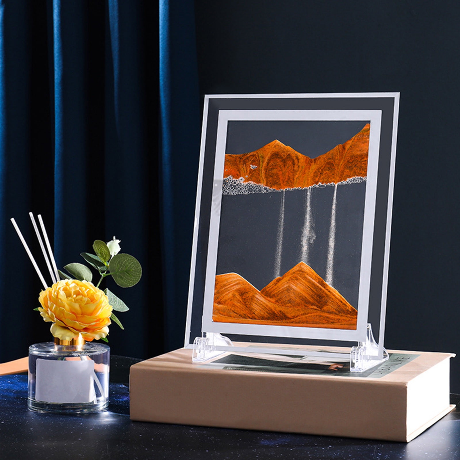 Fasiaou Moving Sand Art, 3D Liquid Motion Deep Sea Sandscape Color ...