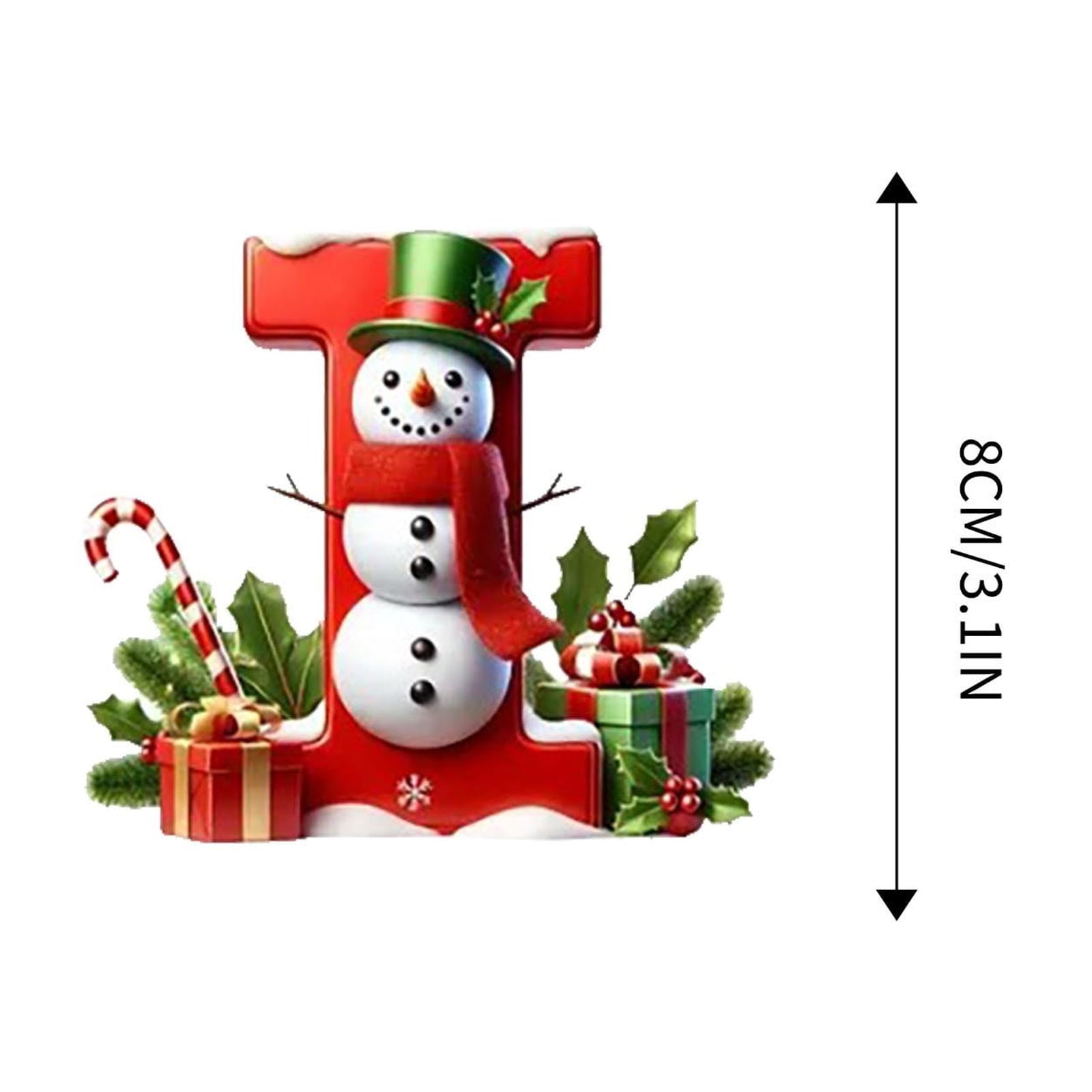 Fasiaou Personalized Christmas Tree Letter Ornaments 26 Acrylic ...