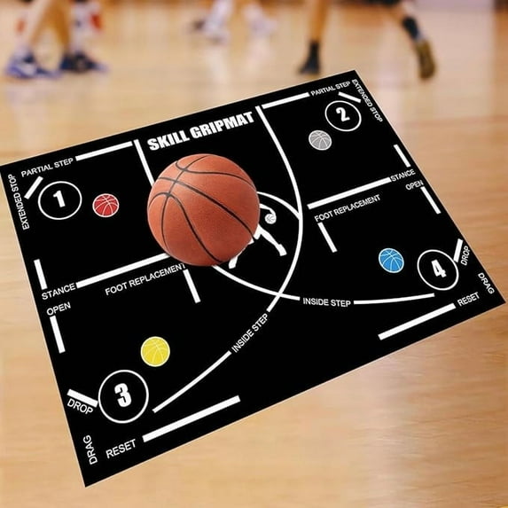 Fasiaou Portable Basketball Footwork Training Mat, Footstep Training ...