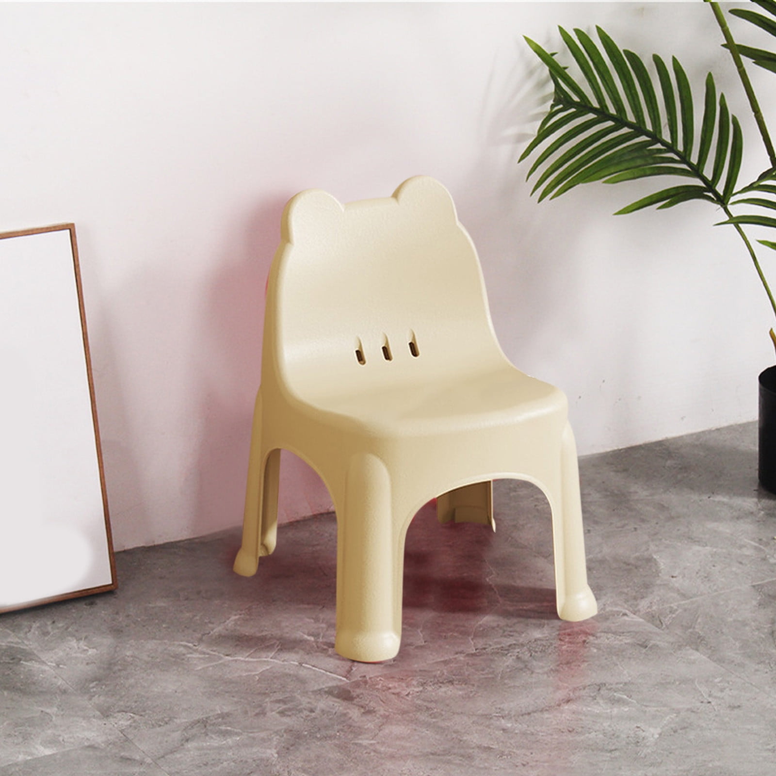 Fasiaou Step Stool with backrest, 16.53x12.79x12in, White, Plastic ...