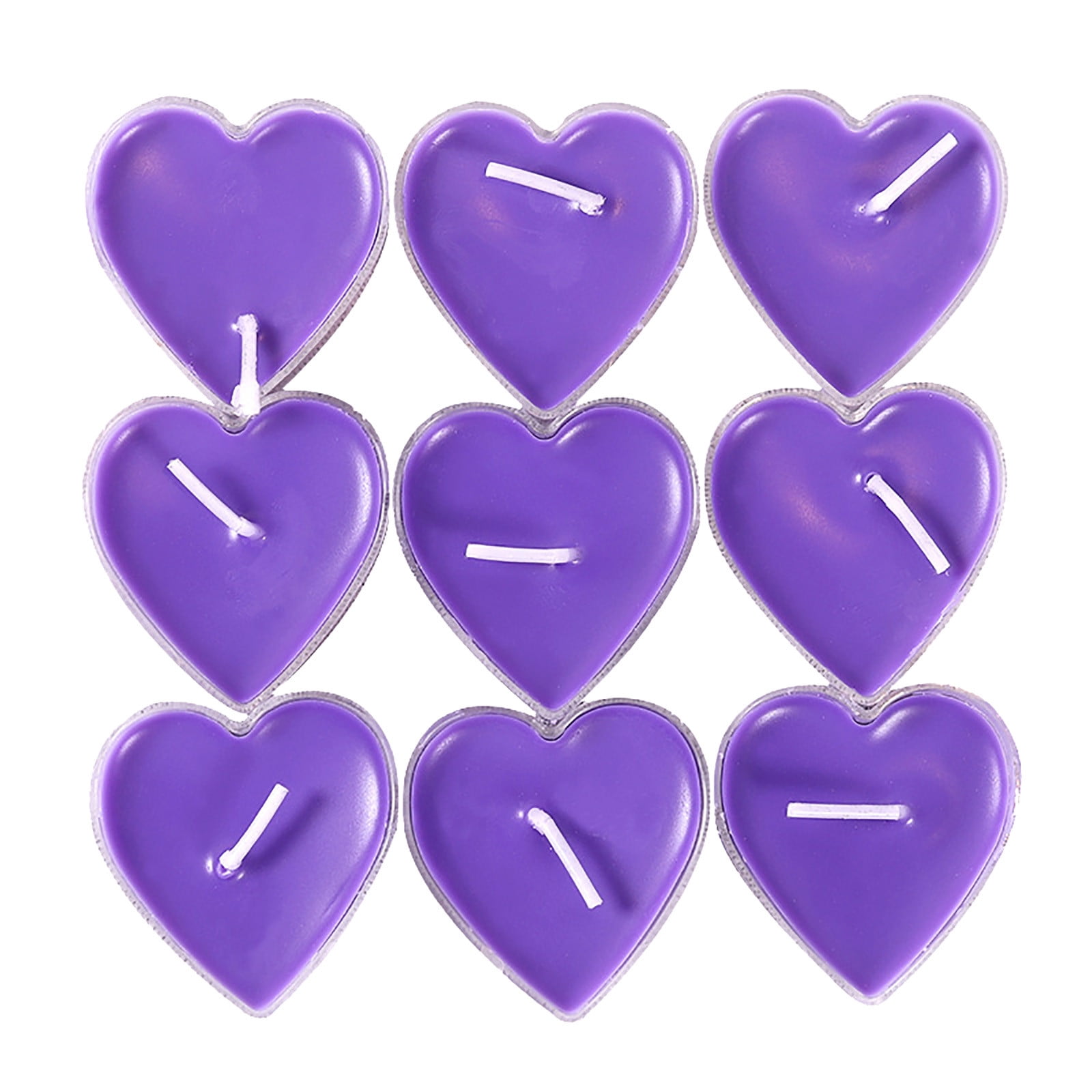 Fasiaou Store Heart Shaped Scented Candles Romantic Paraffin Wax Tea ...