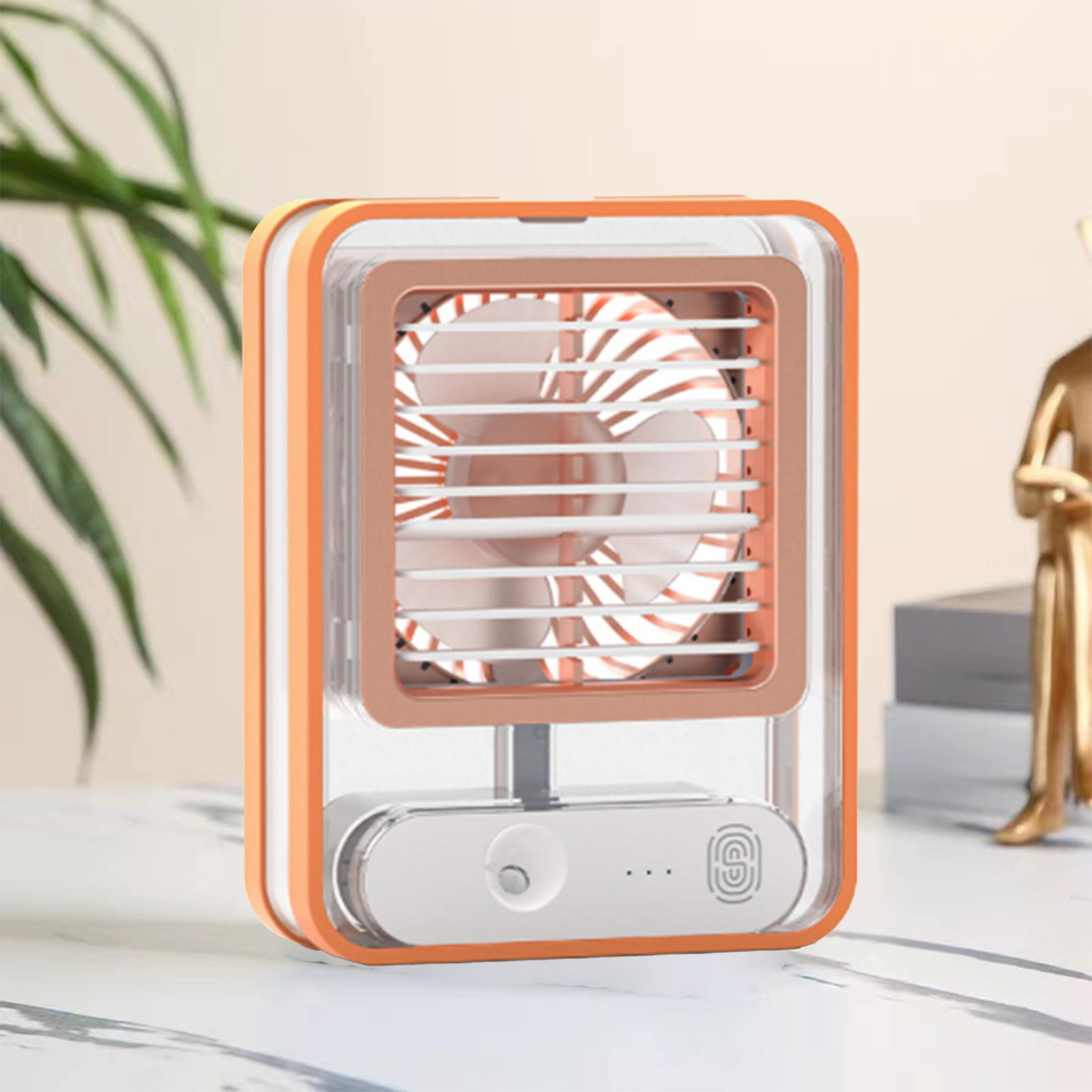 Fasiaou USB Desk Fan, Strong Wind Ultra Quiet Small Personal Fan with ...