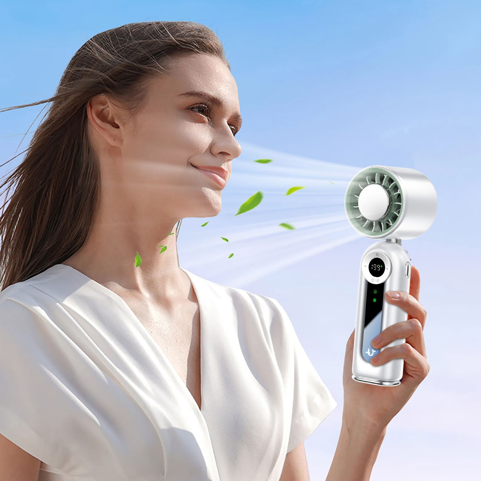 Fasiaou Ultra High-Speed Thermoelectric Cooling Handheld Fan with ...