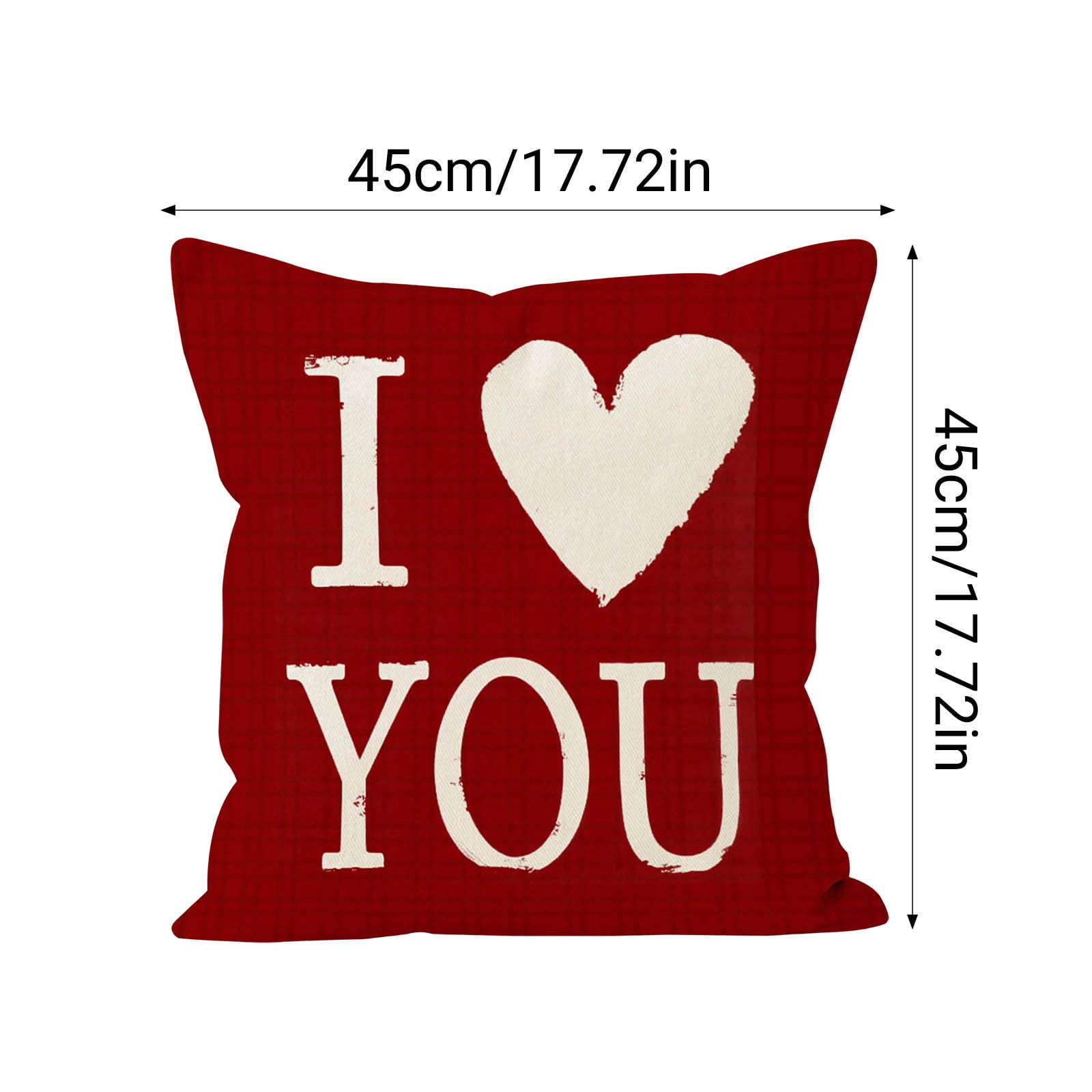Fasiaou Valentine Pillow Covers, Red Love Heart Throw Pillows Farmhouse ...