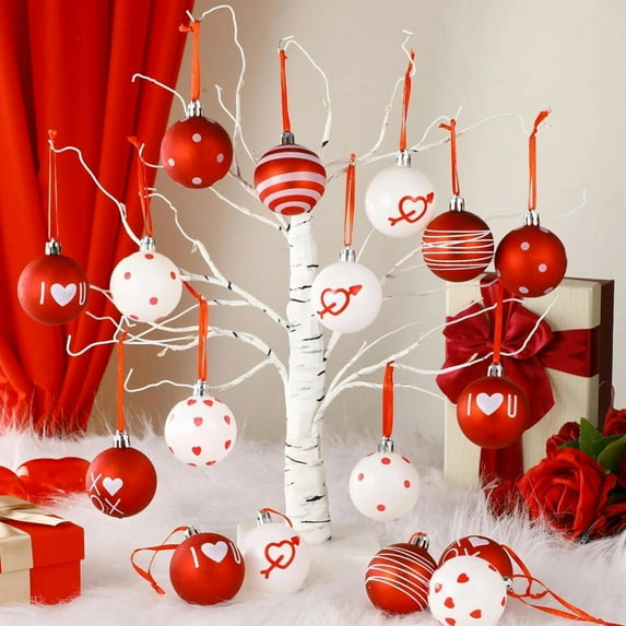 Fasiaou Valentines Day Decorative Ball Set Pendant Decoration Indoor ...