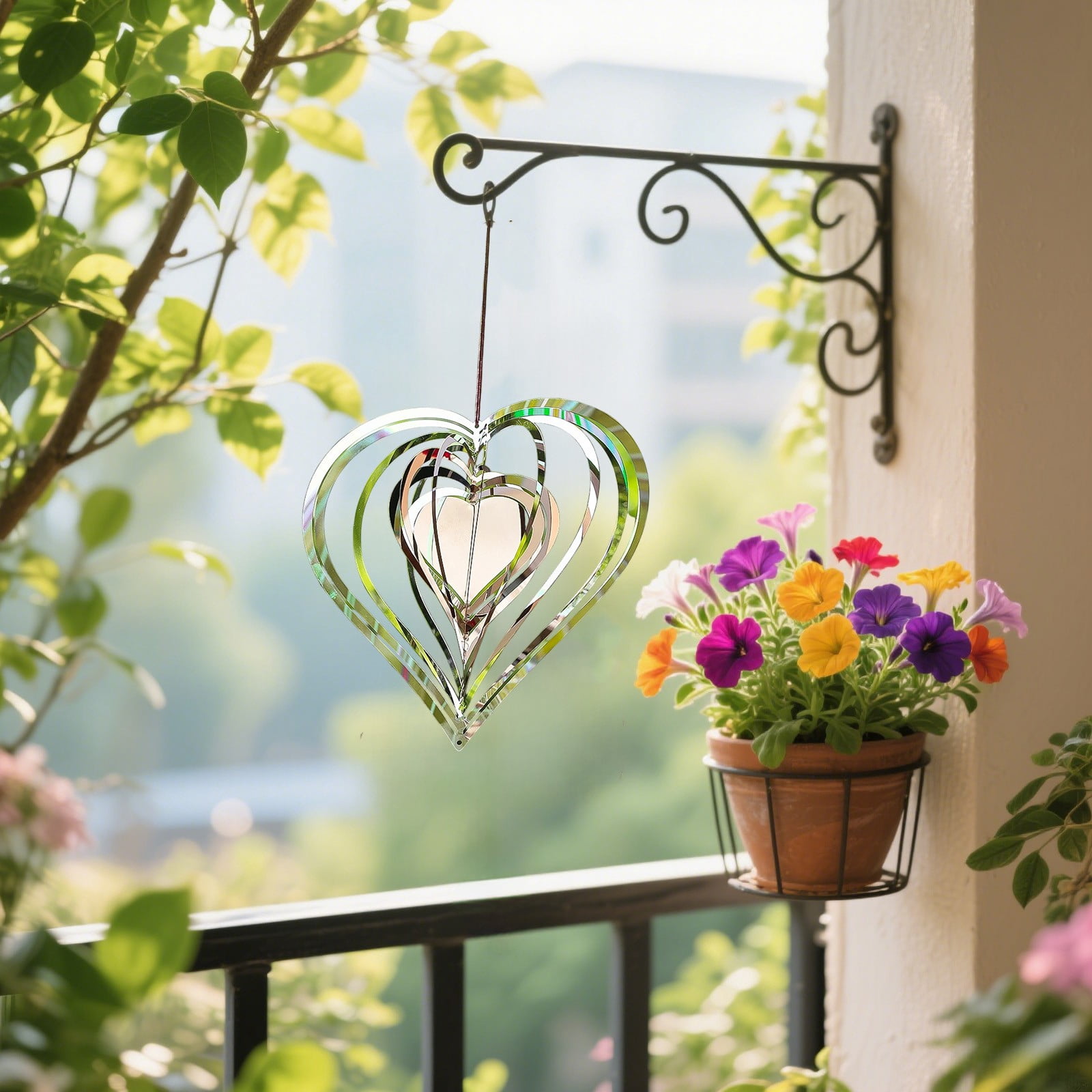 Fasiaou Valentines Stainless Steel Silent Metal Wind Chime Hanging ...