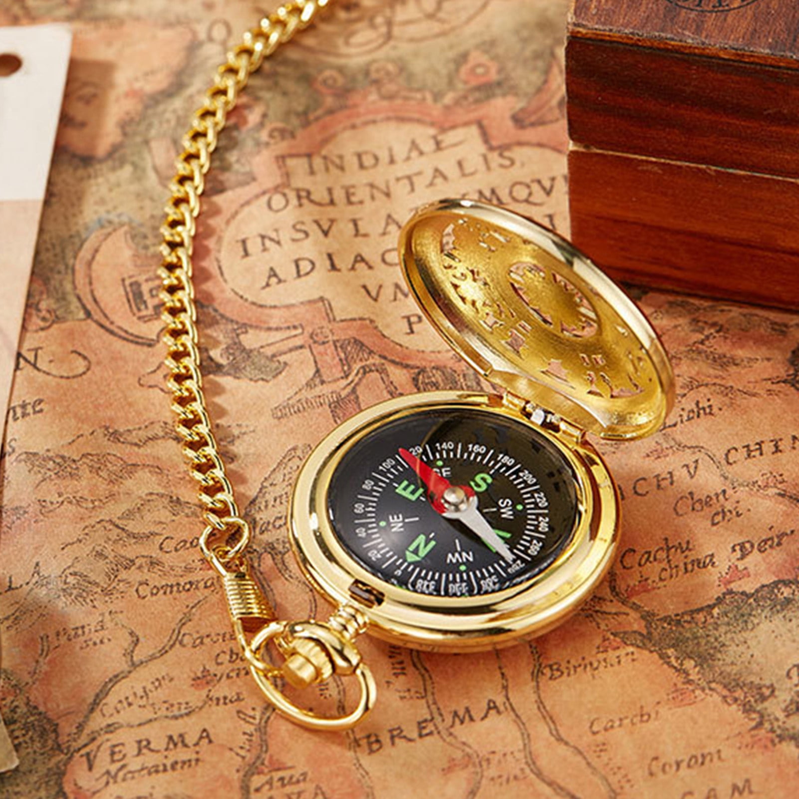 Fasijew Compass Pocket Watch Compass Compass Pocket Watch Vintage Waist ...