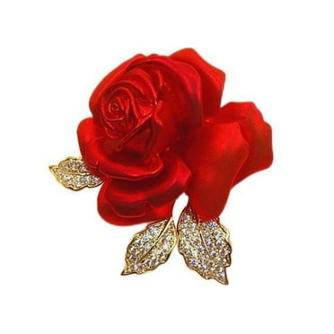 Ludlz Men's Lapel Pin Lapel Flower Pins Boutonniere Pin Handmade Rose ...