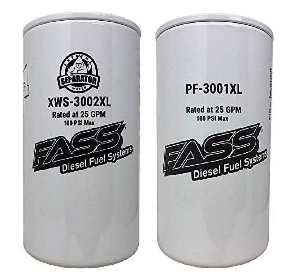 Fass Fuel Systems Titanium Series Fuel Filter Pack, Includes XWS-3002XL ...