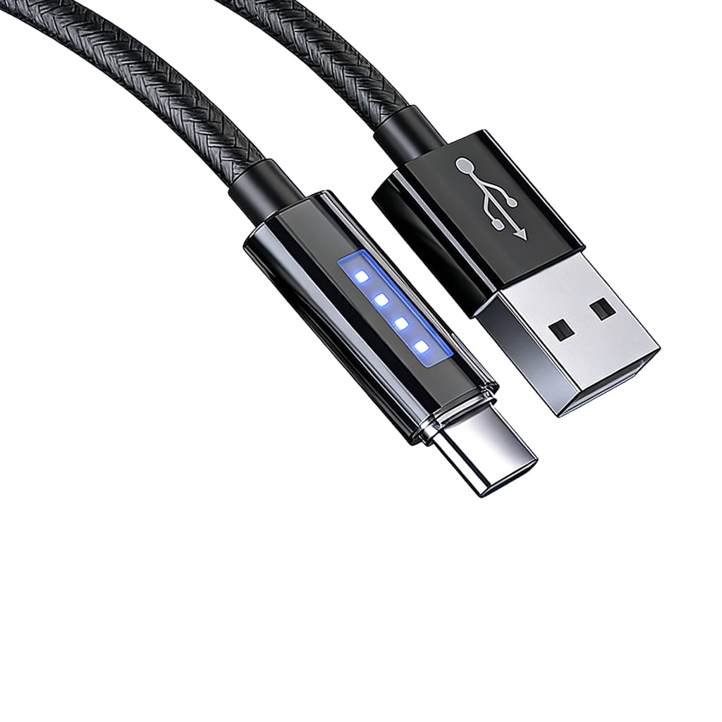 Fast 120W Type C Charging Cord With Intelligent Power Off And Visual ...