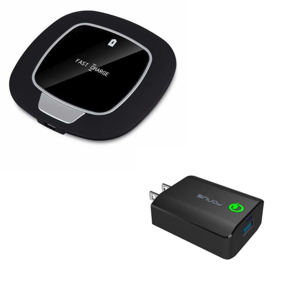 Fast 18W Home Charger w Fast Wireless Charger for Google Pixel 5/4/XL ...