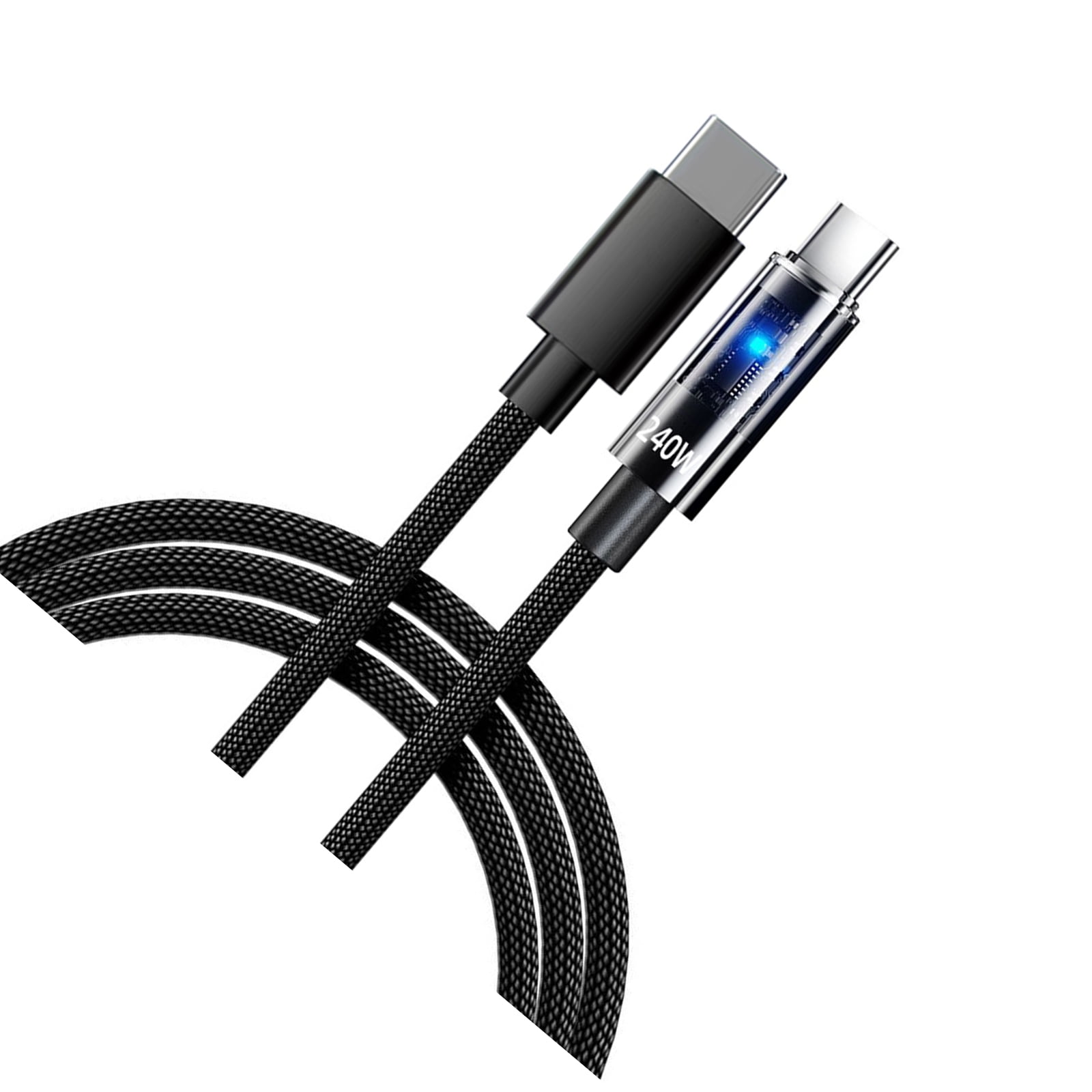 Fast 240W USB C Charging Data Cable Aluminum Connectors Overload ...