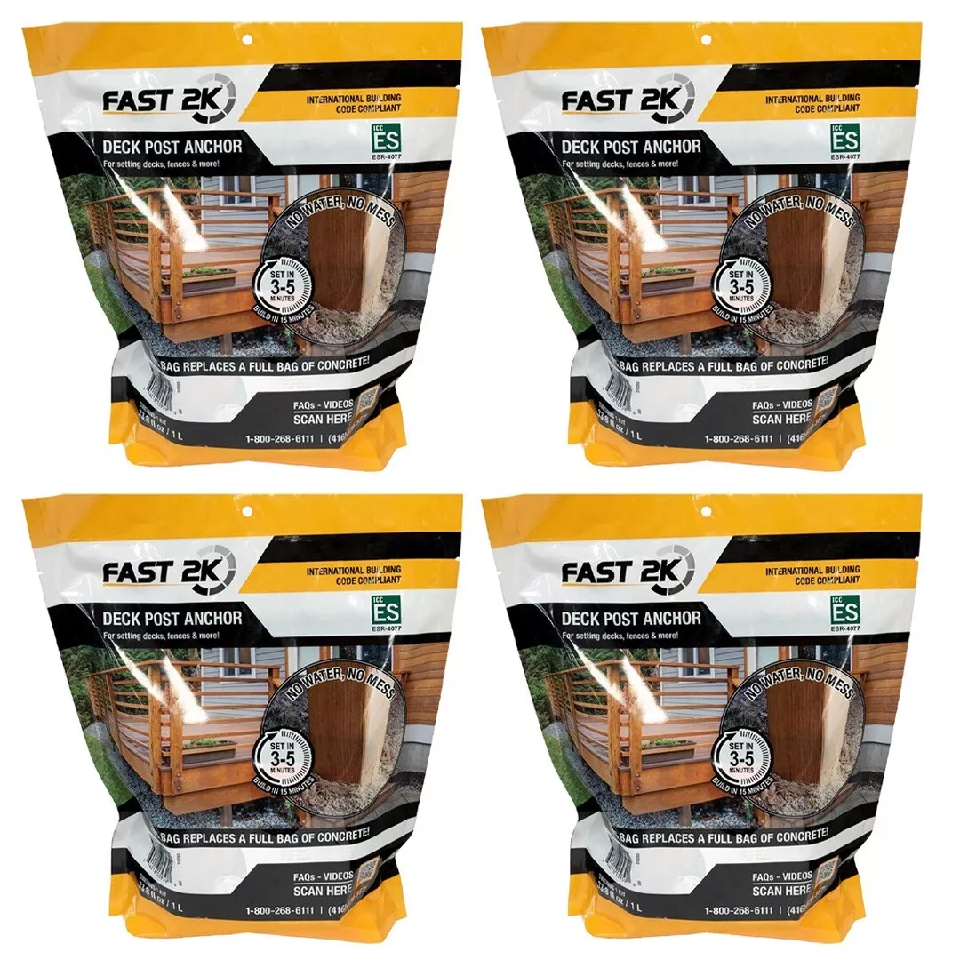 Fast 2K Deck Post Mix | Expanding Foam Concrete Alternative for Deck ...