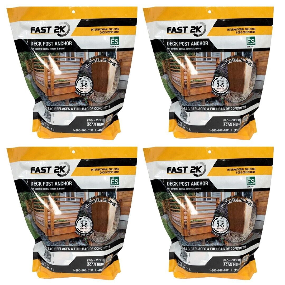 Fast 2K Deck Post Mix, Expanding Foam Concrete Alternative for Post ...