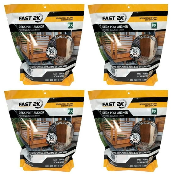 Fast 2K Deck Post Mix, Expanding Foam Concrete Alternative for Post ...