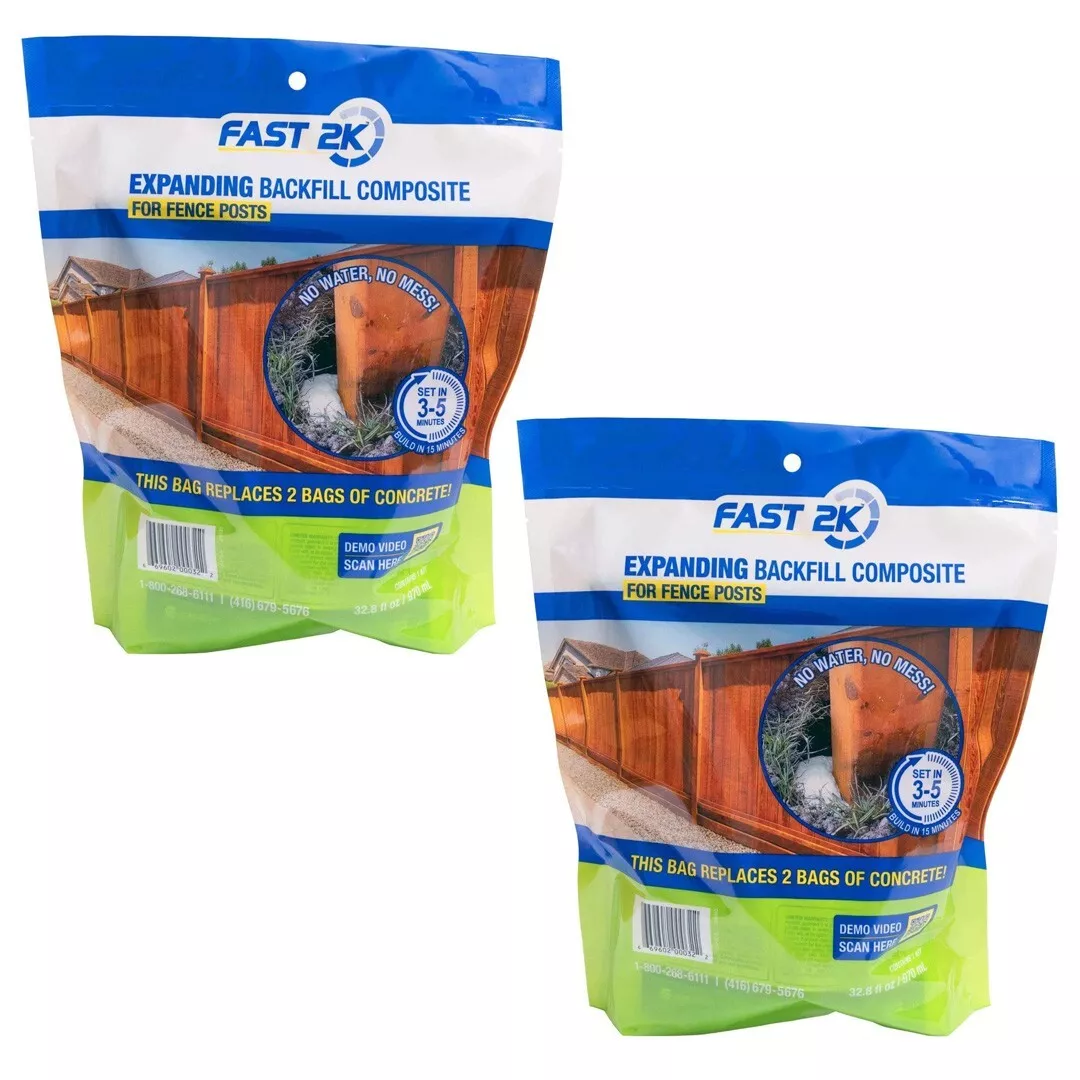Fast 2K Fence Post Mix and Concrete Alternative and Replacement for ...