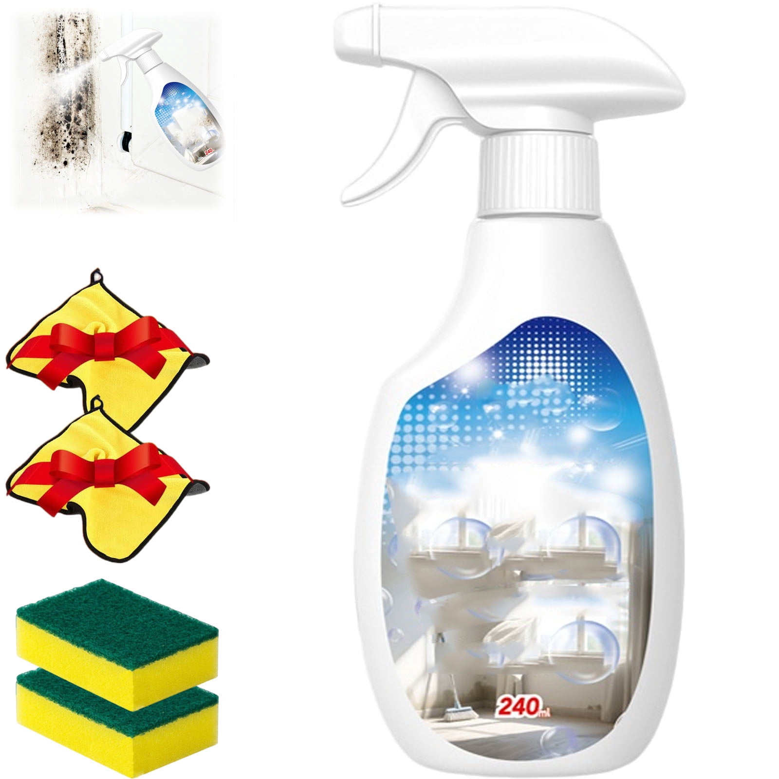 Fast Acting Anti Wall Cleaner Spray, Wall Cleaner for Painted Walls ...