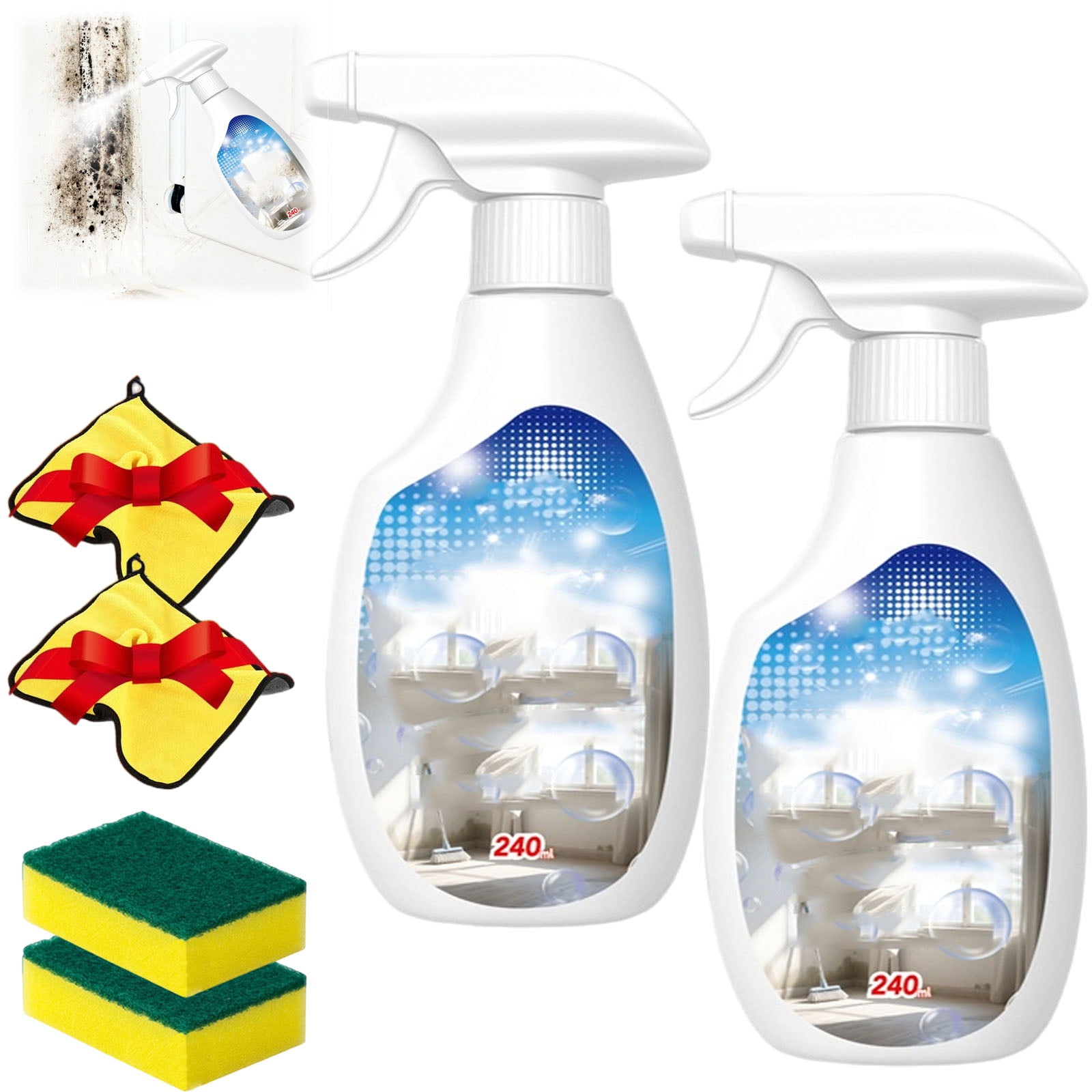 Fast Acting Anti Wall Cleaner Spray, Wall Cleaner for Painted Walls ...