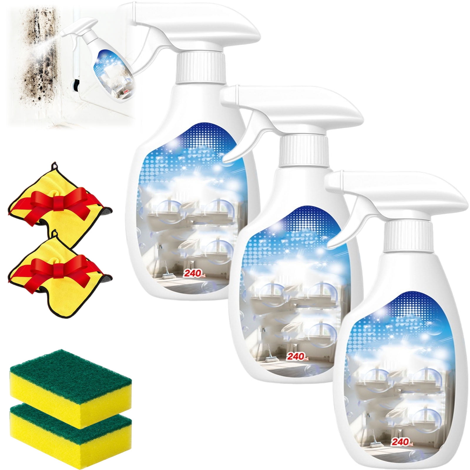 Fast Acting Anti Wall Cleaner Spray, Wall Cleaner for Painted Walls ...