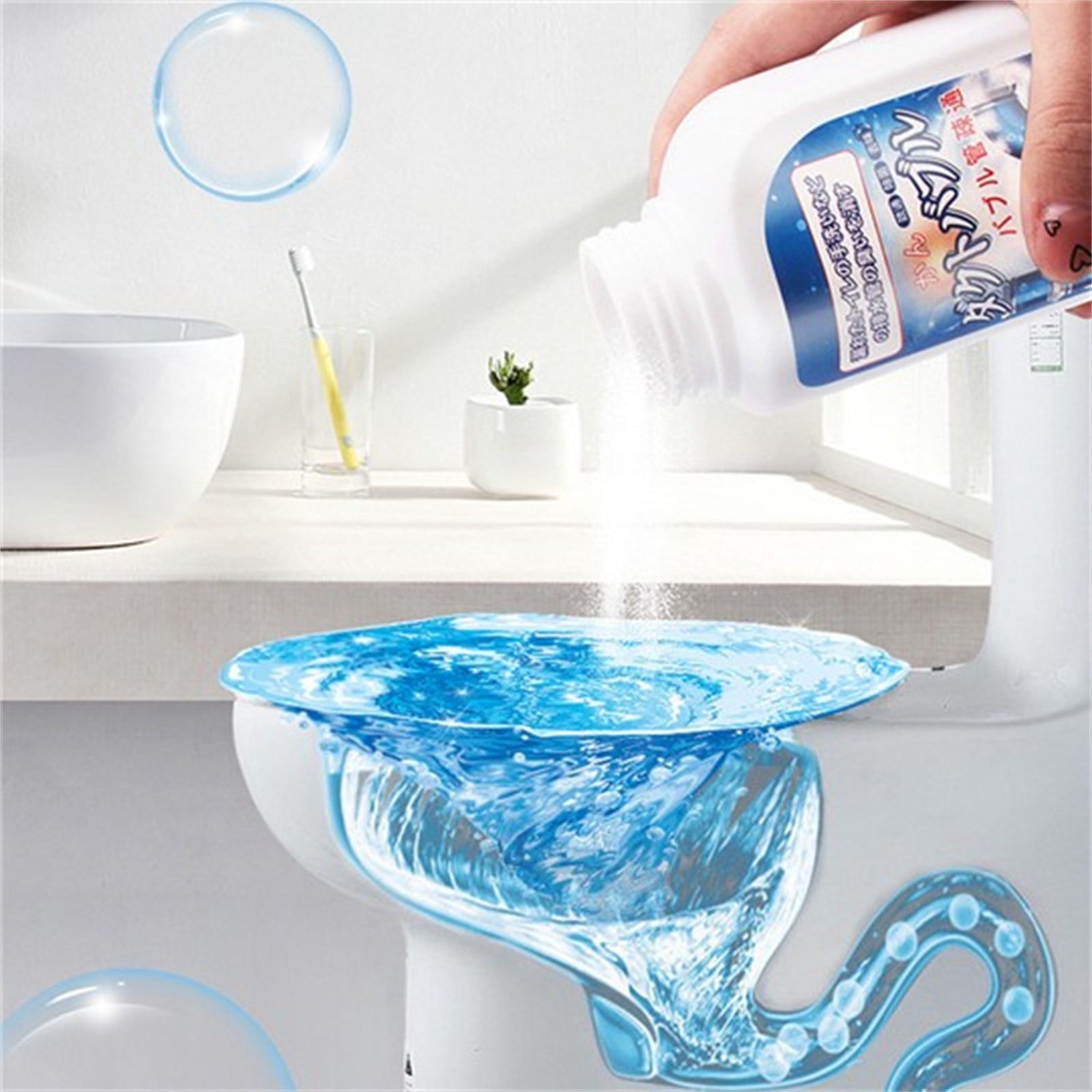 Fast-Acting Foaming Toilet Bowl Cleaner & Drain Opener – Thick ...