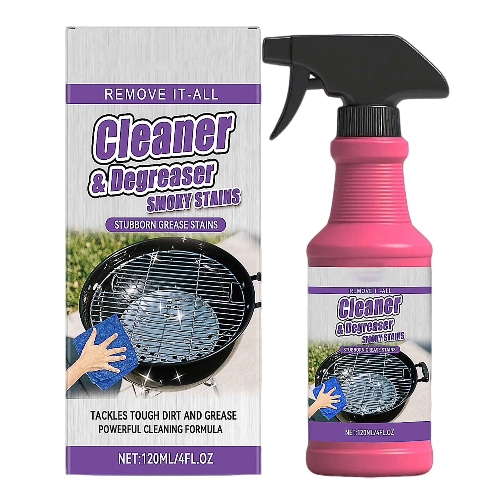 Fast-Acting Heavy-Duty Grill Degreaser Spray, BBQ Grill Cleaner Spray ...