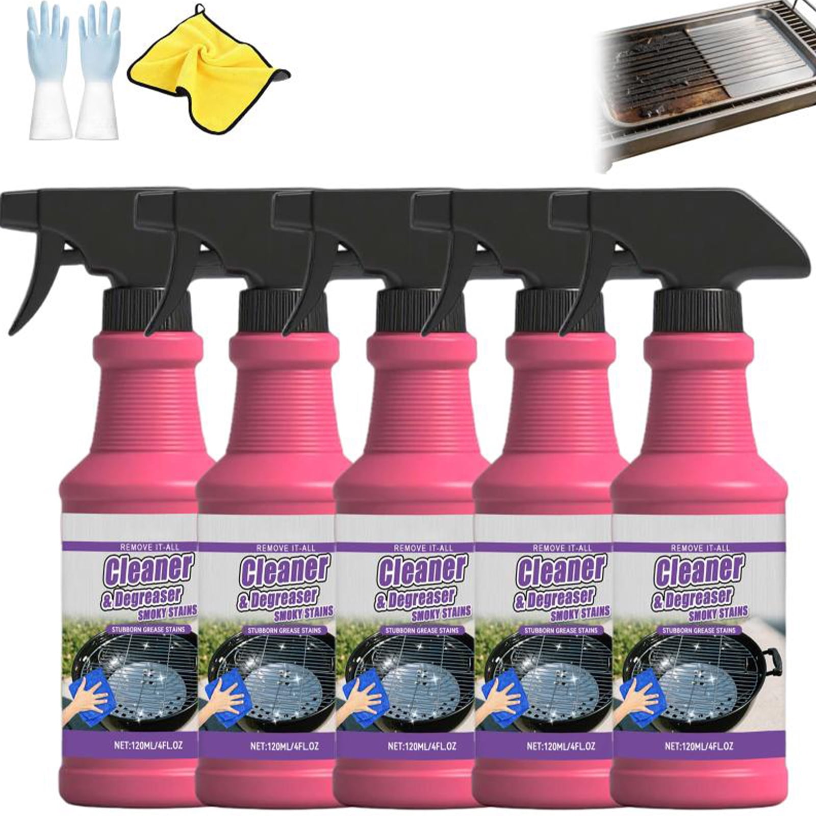 Fast-Acting Heavy-Duty Grill Degreaser Spray, Heavy Duty BBQ Grill ...