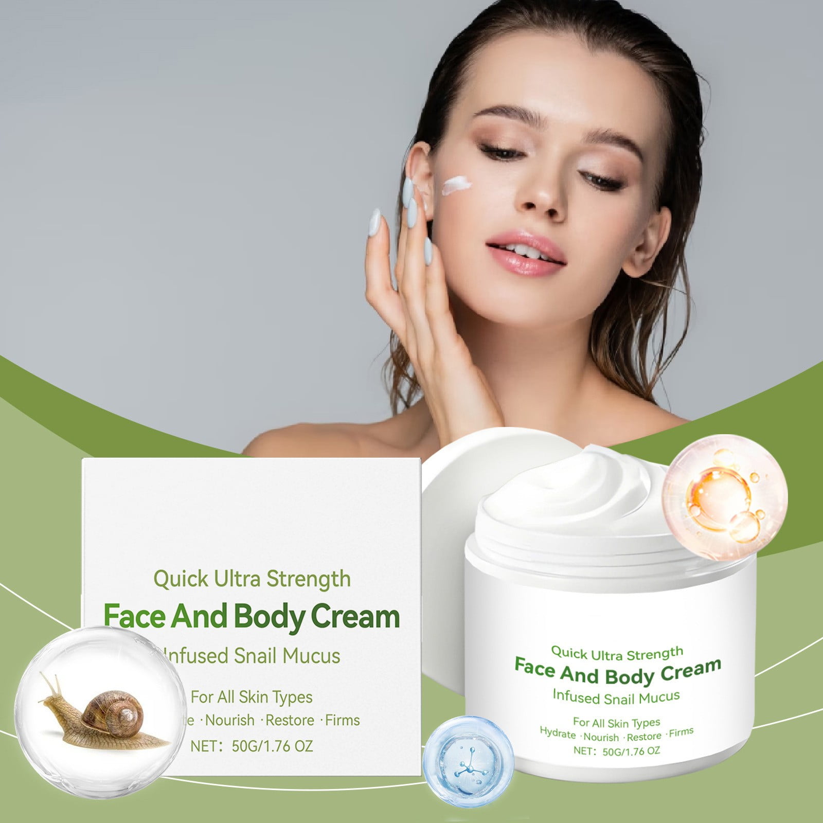 Fast-Acting Super Strong Face and Body Renewal Cream, Full Body Intense ...