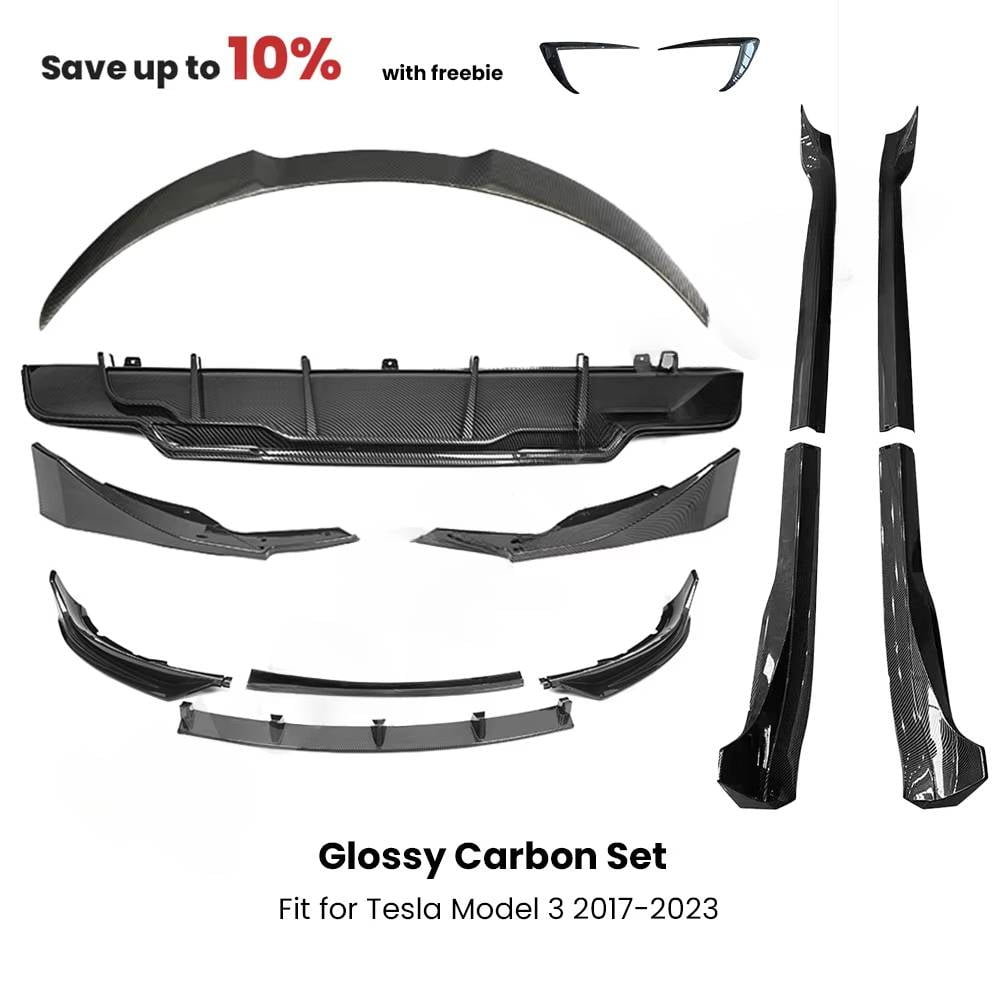 Fast Aero Tesla Body Kits For Model 3 Y 2017- 2023 Tunning Glossy ...