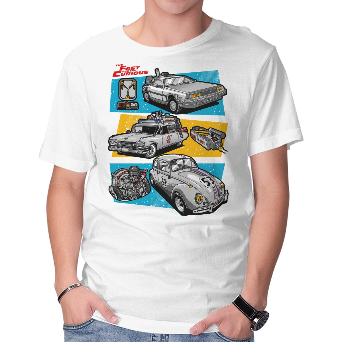 Fast And Curious Cars Unisex T-Shirt Tee Sweatshirt Hoodie Tank Top ...