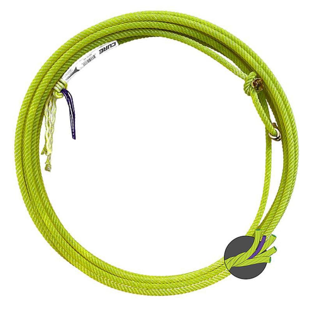 Fast Back Cure Core 4-Strand Heel Rope 35` Chartreuse HM - Walmart.com