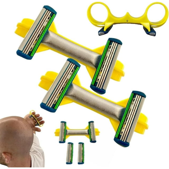 Fast Bald Hair Clipper,Dual-Blade Head Shaver for Men, Manual Hair ...