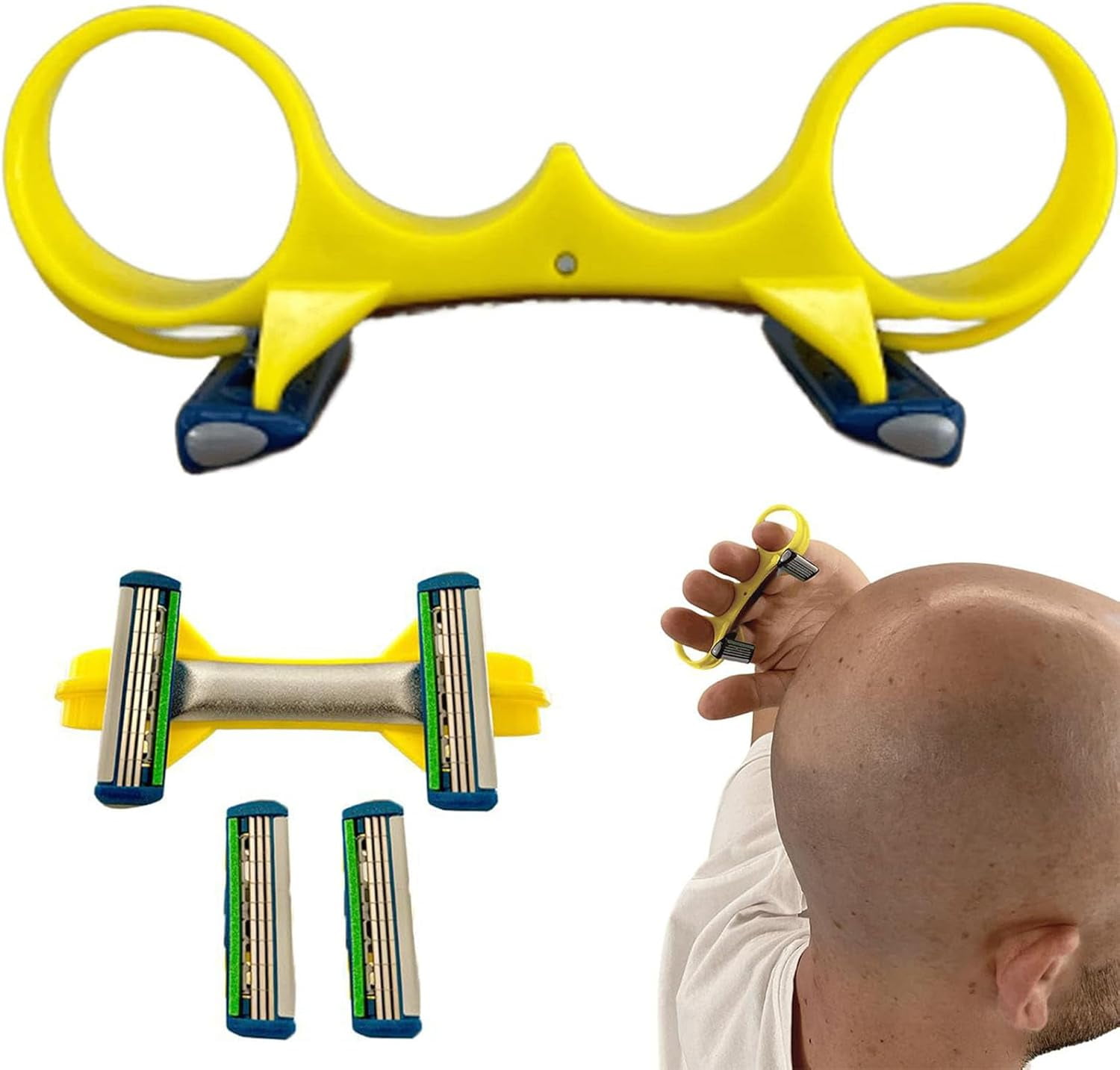 Fast Bald Hair Clipper, Manual Head Shavers for Bald Men, Non-Electric ...