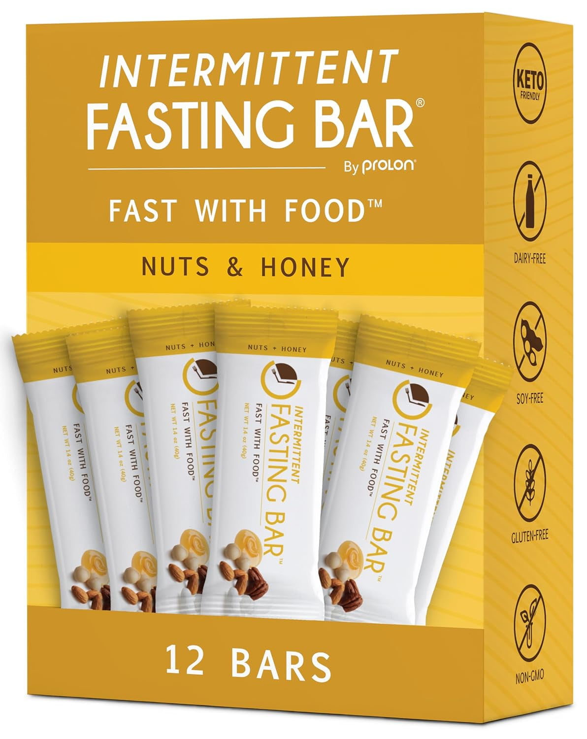 Fast Bar, Nuts & Honey, Gluten Free, Plant Based Protein Bar For ...