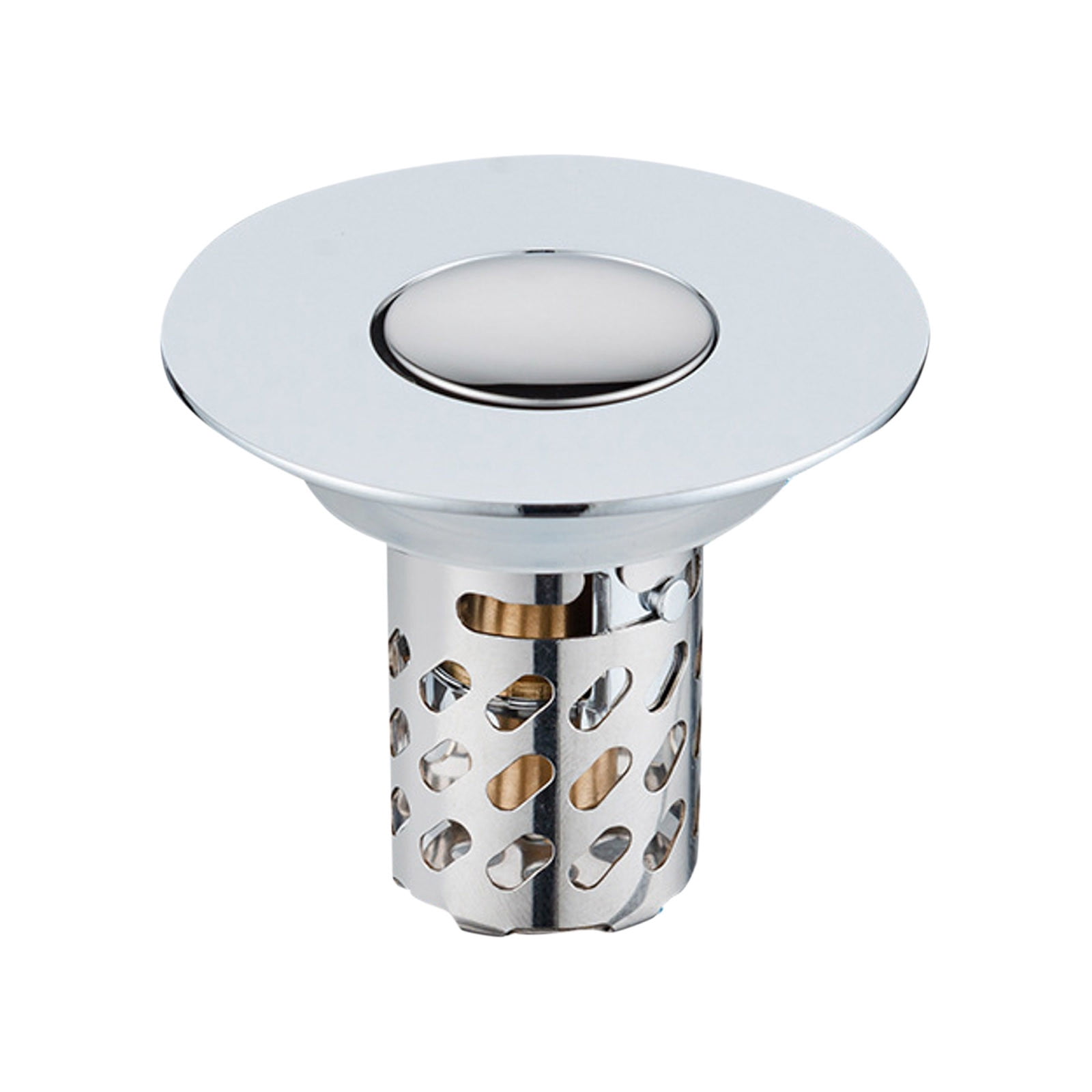Fast Bathroom Sink Drain Strainer Steel 304 Stainless & Brass Core ...
