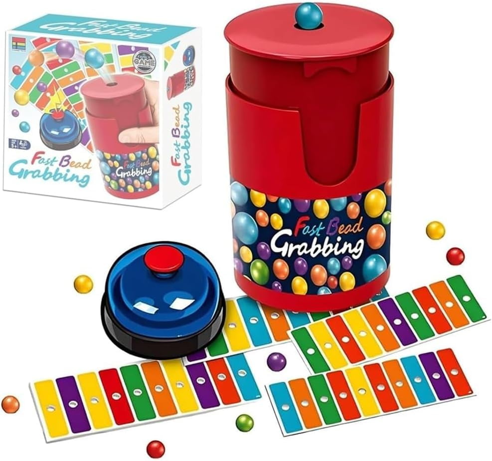 Fast Bead Grabbing Game, Match Color Bingo Game Set, Fast-Paced ...