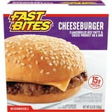 Fast Bites Frozen Snacks Food - Convenient Cheeseburger with Bun ...
