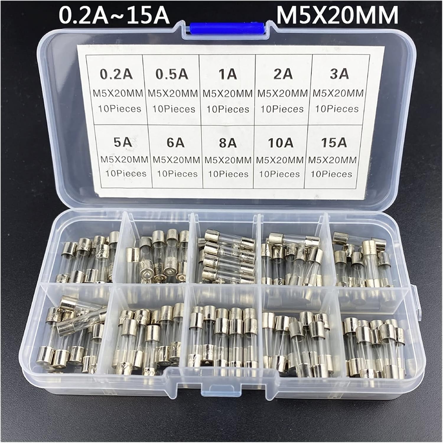 Fast Blow Glass fuses for sub auto Box Holder Fuse Guard Thermal 0.5A ...