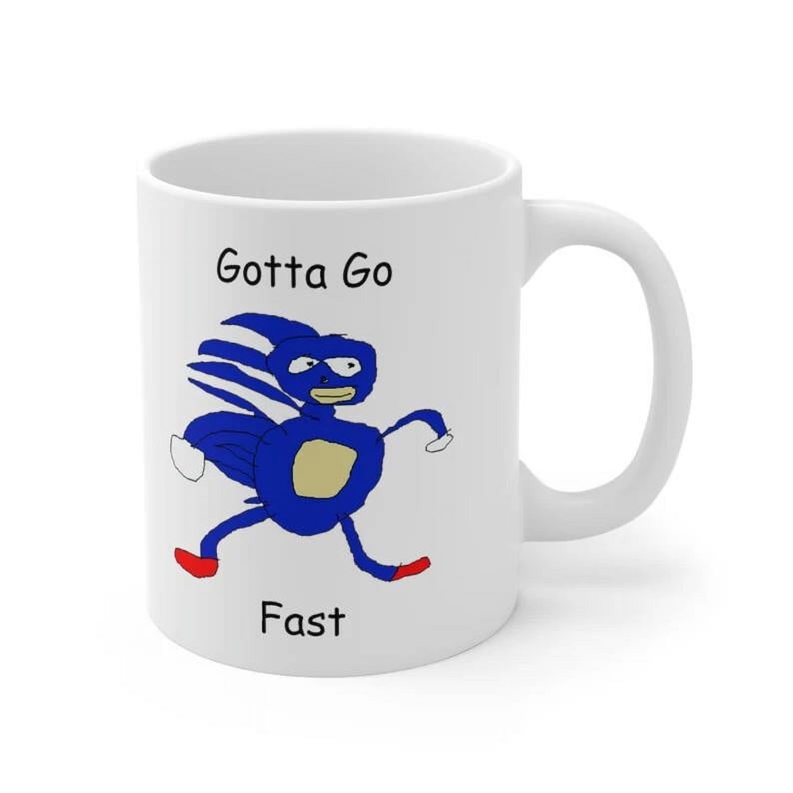Fast Blue Critter Meme Mug Geek Gaming Mug Gamer - Walmart.com