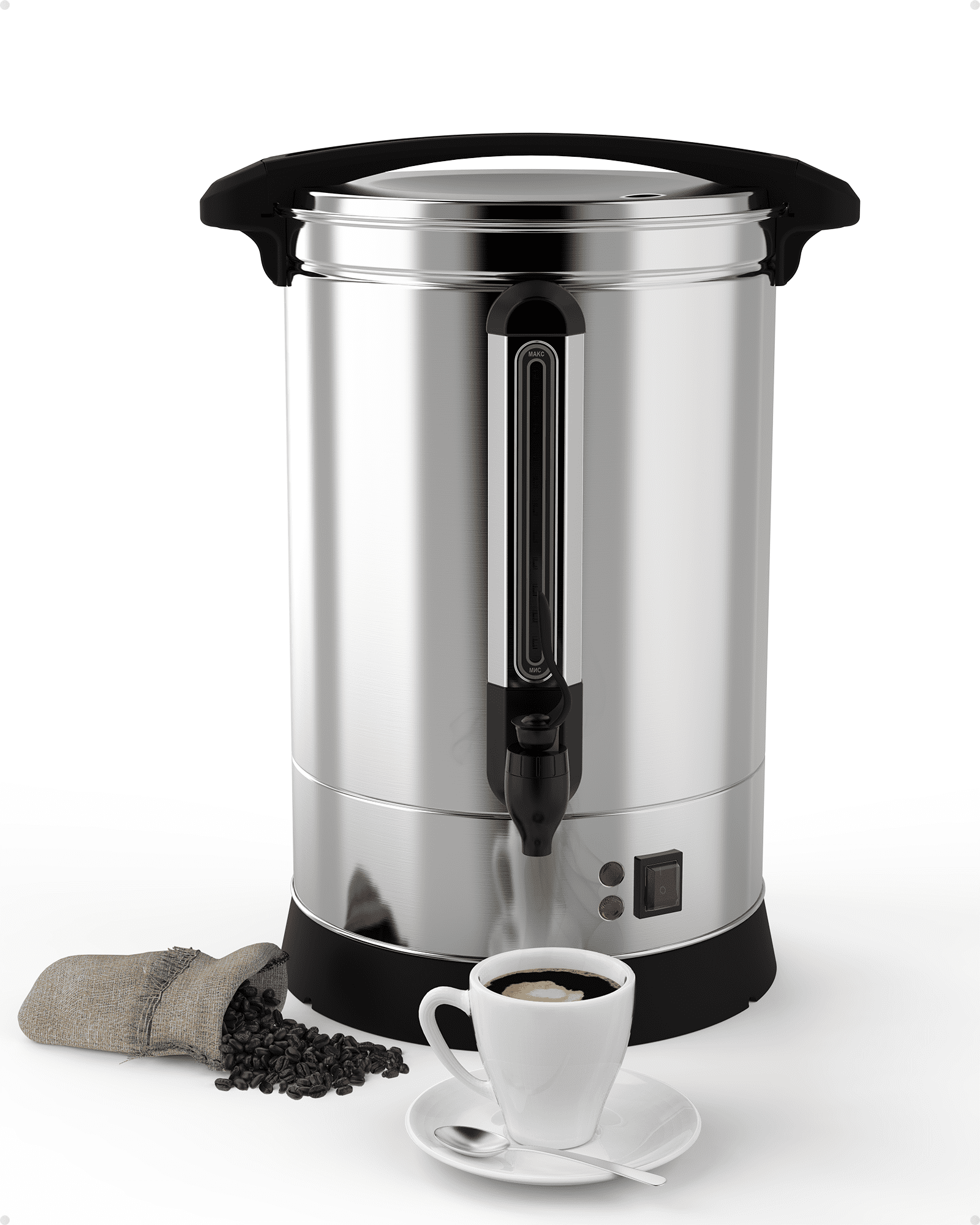 Fast Brew Commercial Coffee Maker 100 Cup, 14L Stainless Steel Hot ...