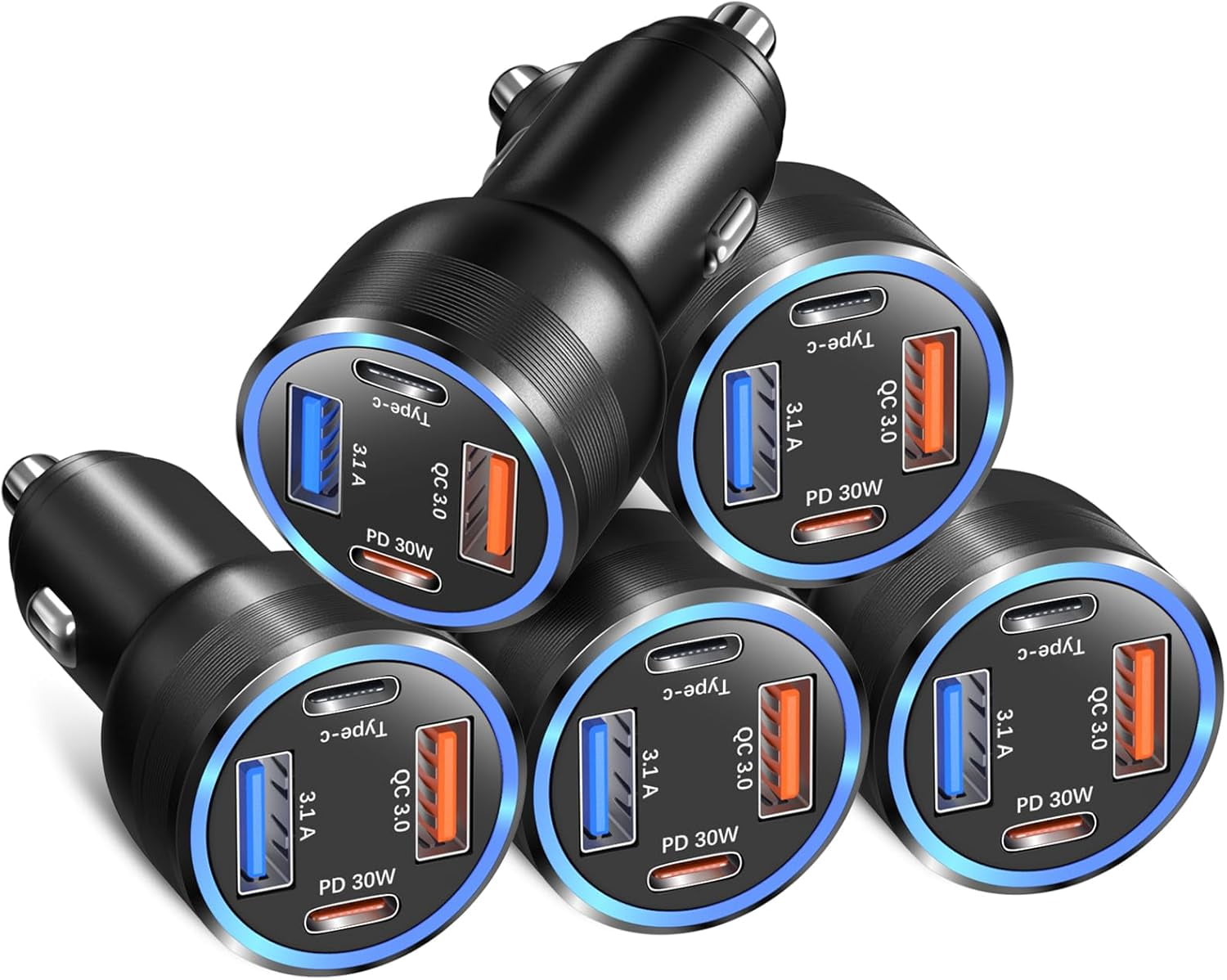 Fast Car Charger Adapter] Car Power adapter with the upgrade PD and QC ...