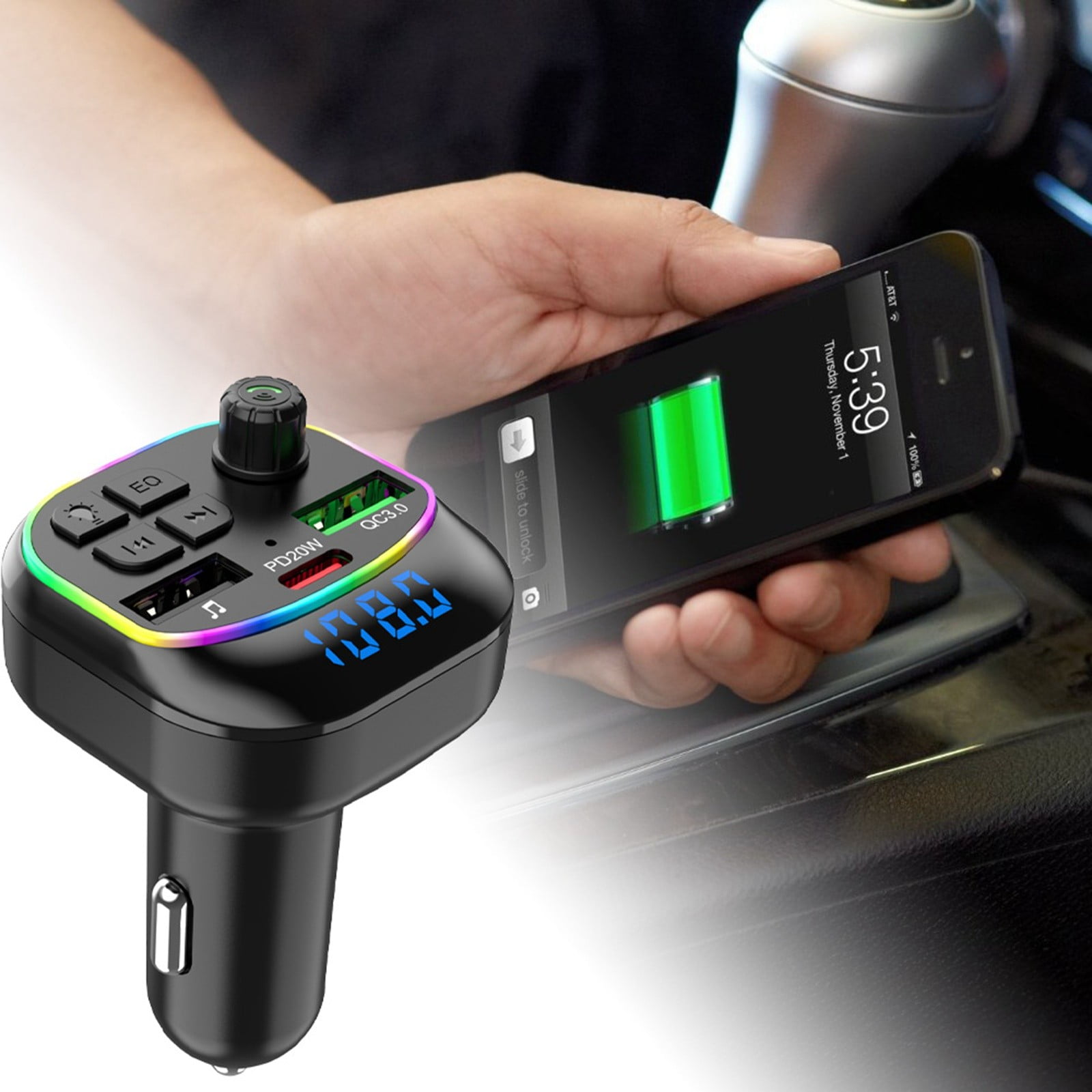 Fast Car Charger USB Port Vehicle Charger Smart Technology Universal ...